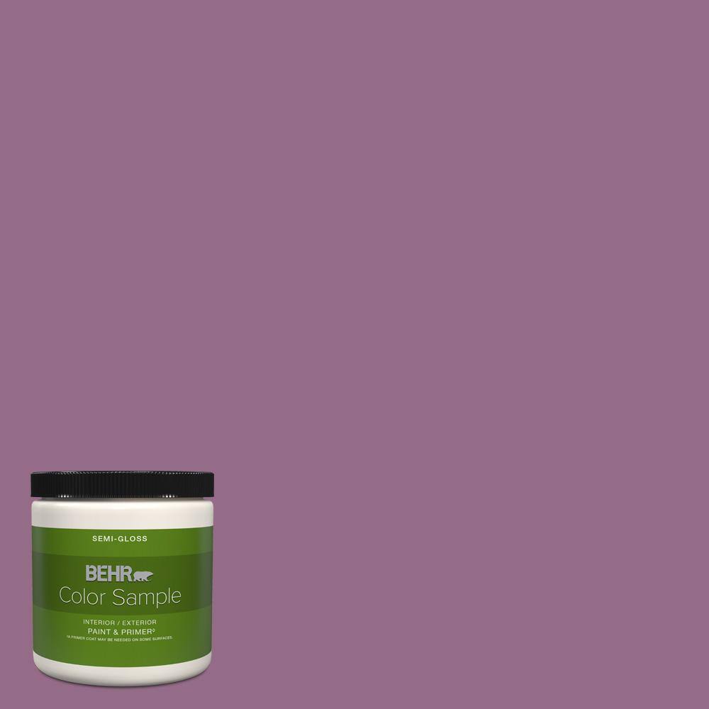BEHR PREMIUM PLUS 8 oz. #M110-6 Sophisticated Lilac Semi-Gloss Interior ...