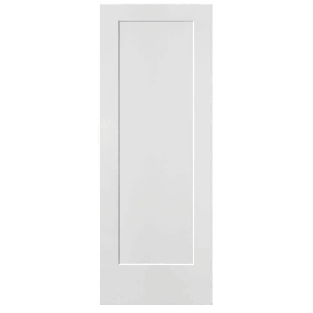 Masonite 36 in. x 80 in. 1 Panel Lincoln Park Primed Solid Core ...