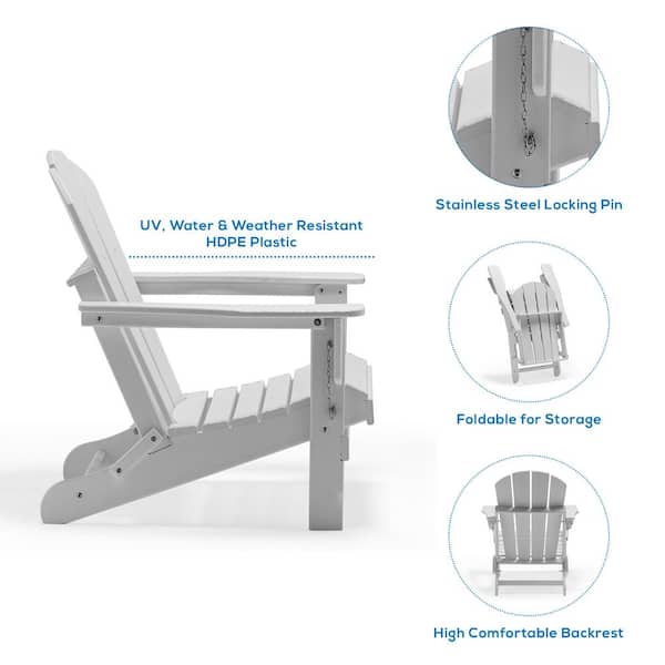 Benefiel plastic folding adirondack chair store