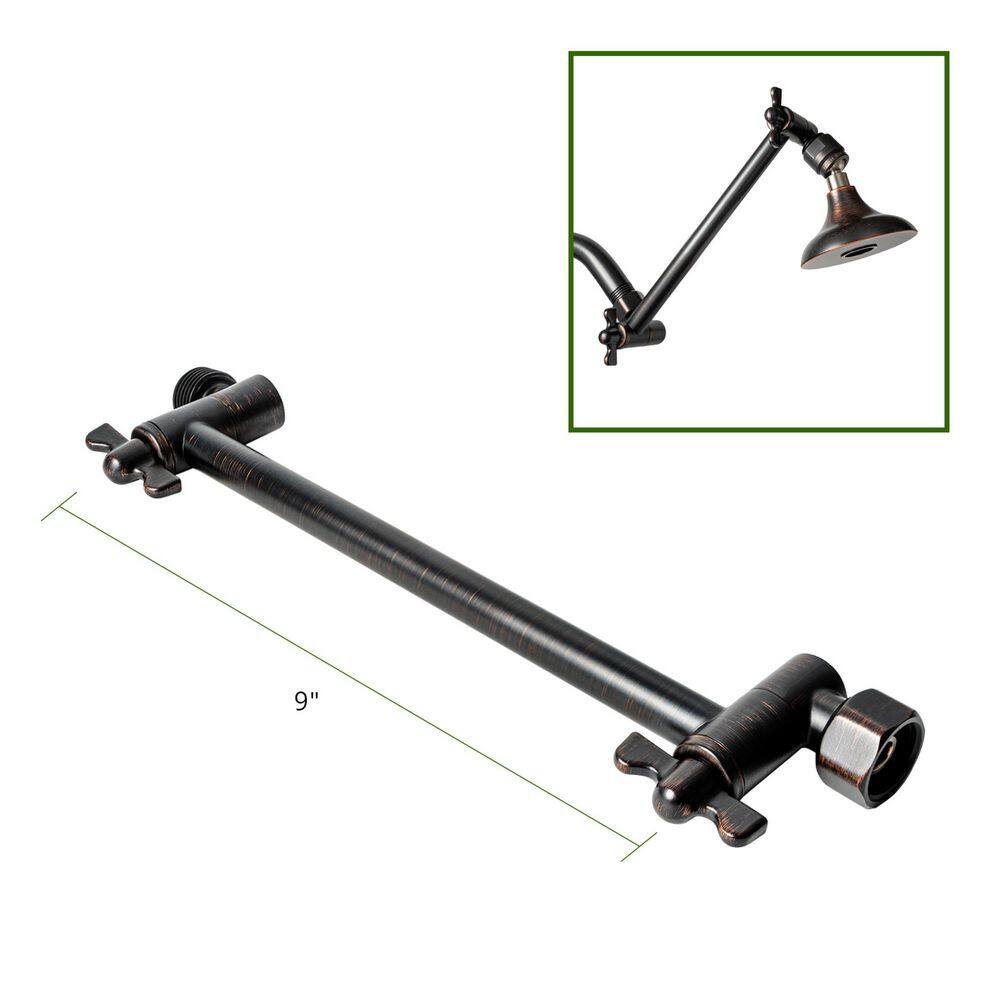 High Sierra Showerheads Exclusive 9 in. Adjustable Shower Arm Extension ...