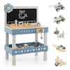 Gymax Kids Wooden Play Tool Workbench Workshop Table Pretend Play with ...