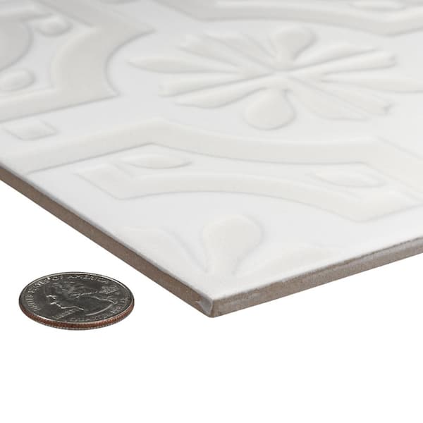 White - 8x8 - Ceramic Tile - The Home Depot