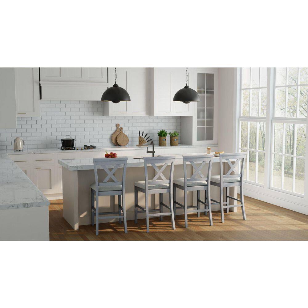 Carolina Chair and Table Taylor X-Base Antique White with White ...