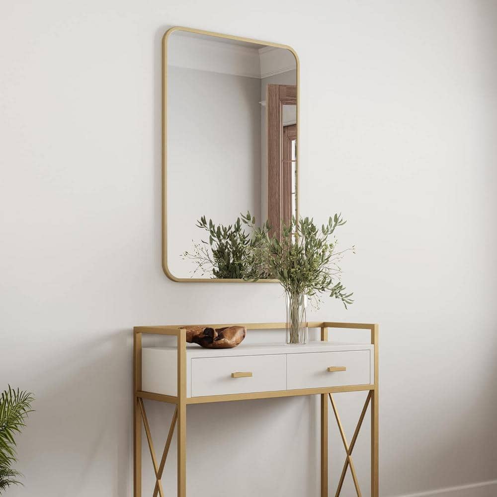 24 in. W x 36 in. H Rectangular Framed Wall Mounted Bathroom Vanity ...