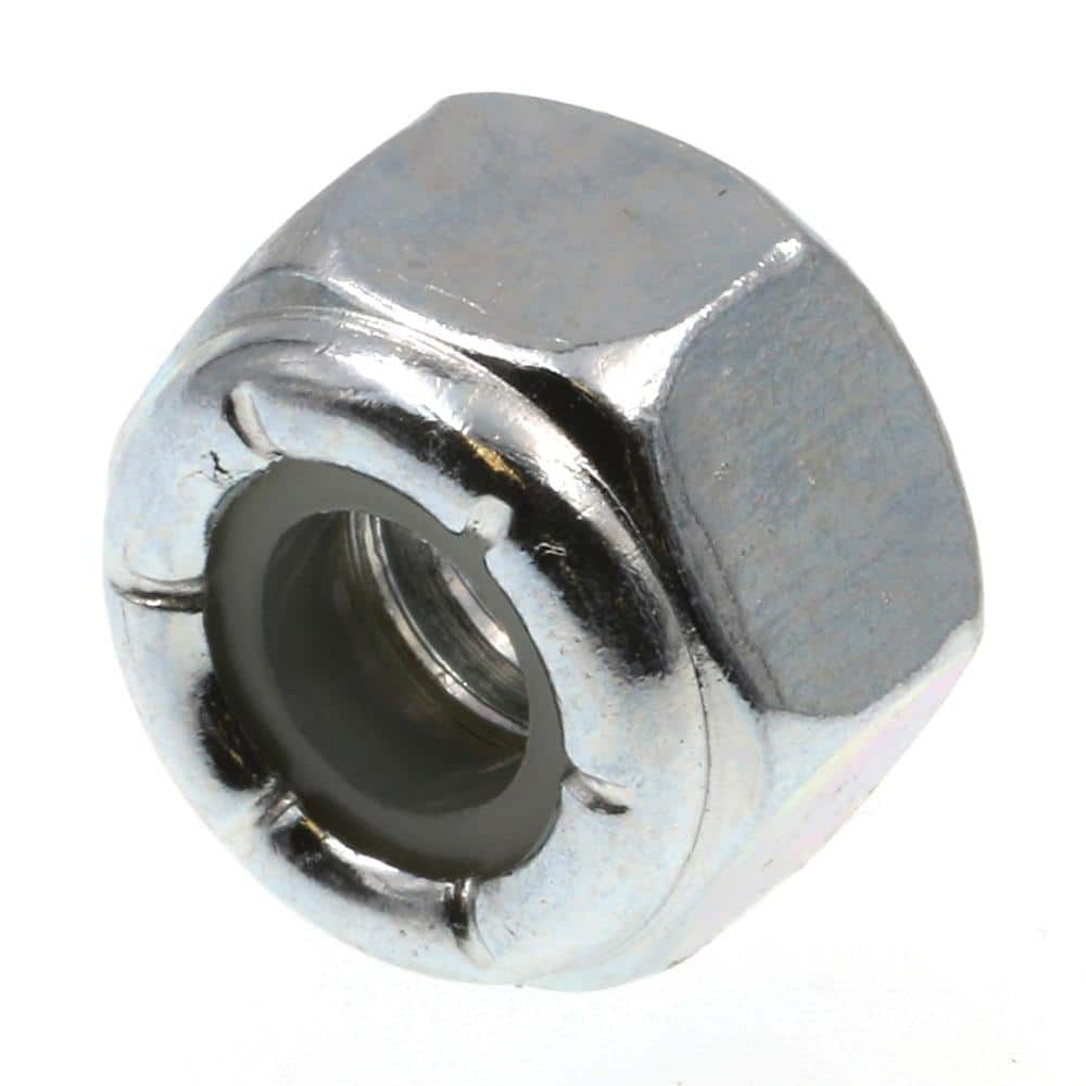 Prime-Line 1/4 in.-20 Grade 2 Zinc Plated Steel Nylon Insert Lock Nuts ...