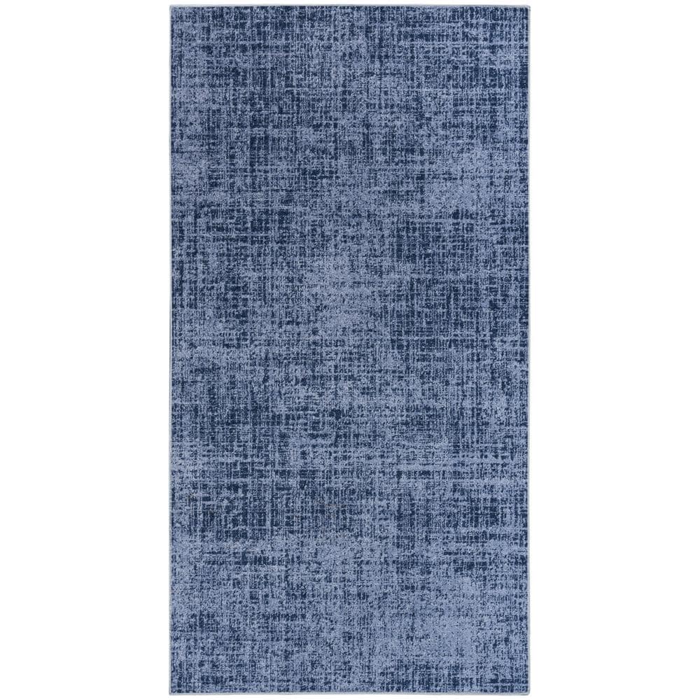 CALVIN KLEIN Currents Navy Blue 3 ft. x 5 ft. Abstract Contemporary ...