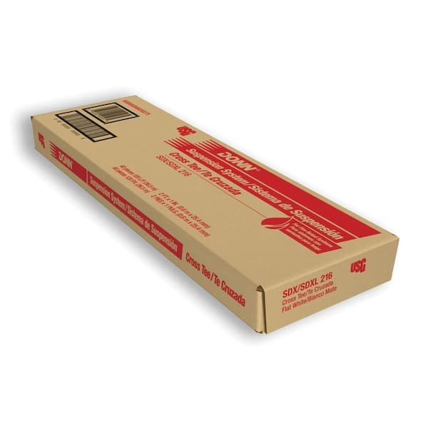 USG Donn Brand 15/16 in. x 2 ft. Ceiling Grid Firecode Cross Tee, Case ...
