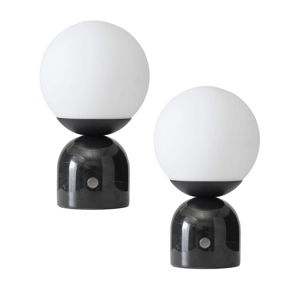 Brightech Mila 9.85 in. Classic Black Mid-Century Modern Integrated LED ...