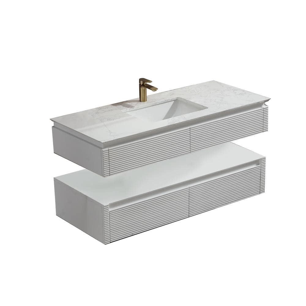 Modland Wilton 48 in. W x 20.8in. D x 19.6 in. H Floating Bathroom ...