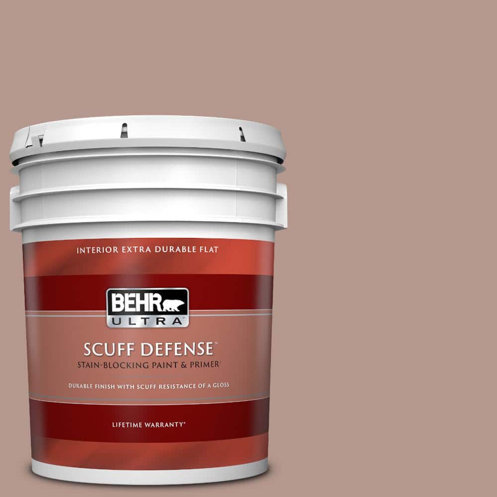 BEHR ULTRA 5 gal. #N160-4 Sonora Rose Extra Durable Flat Interior Paint ...