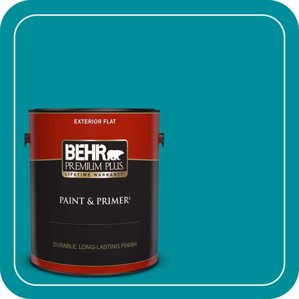 BEHR PREMIUM PLUS 1 gal. #P470-6 Bella Vista Flat Exterior Paint ...