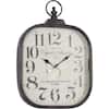 Cubilan Black Metal Wall Clock with Ring Finial MRRI01 - The Home Depot