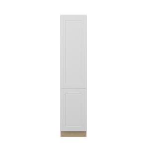 Norfolk Shaker 18 in. W x 84 in. H x 24 in. D in Painted White Plywood Assembled Pantry Cabinet UC18X84 NORFOLK WHITE The Home Depot