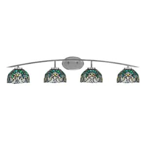 Siena 40 in. 4-Light Graphite Vanity-Light Graphite with 7 in. Diamond ...