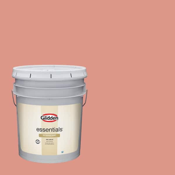Glidden Essentials 5 gal. PPG1064-5 Holland Tile Satin Exterior Paint ...