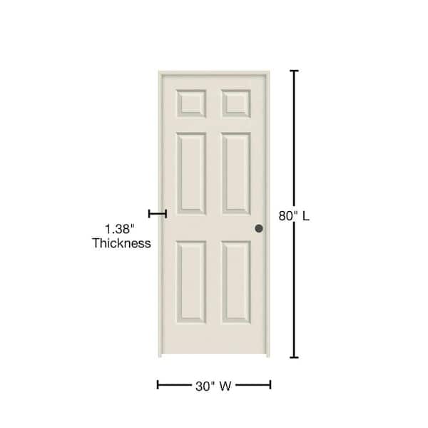 30 Inch Interior Door Framing Dimensions JELD WEN 30 In. X 80 In. 6