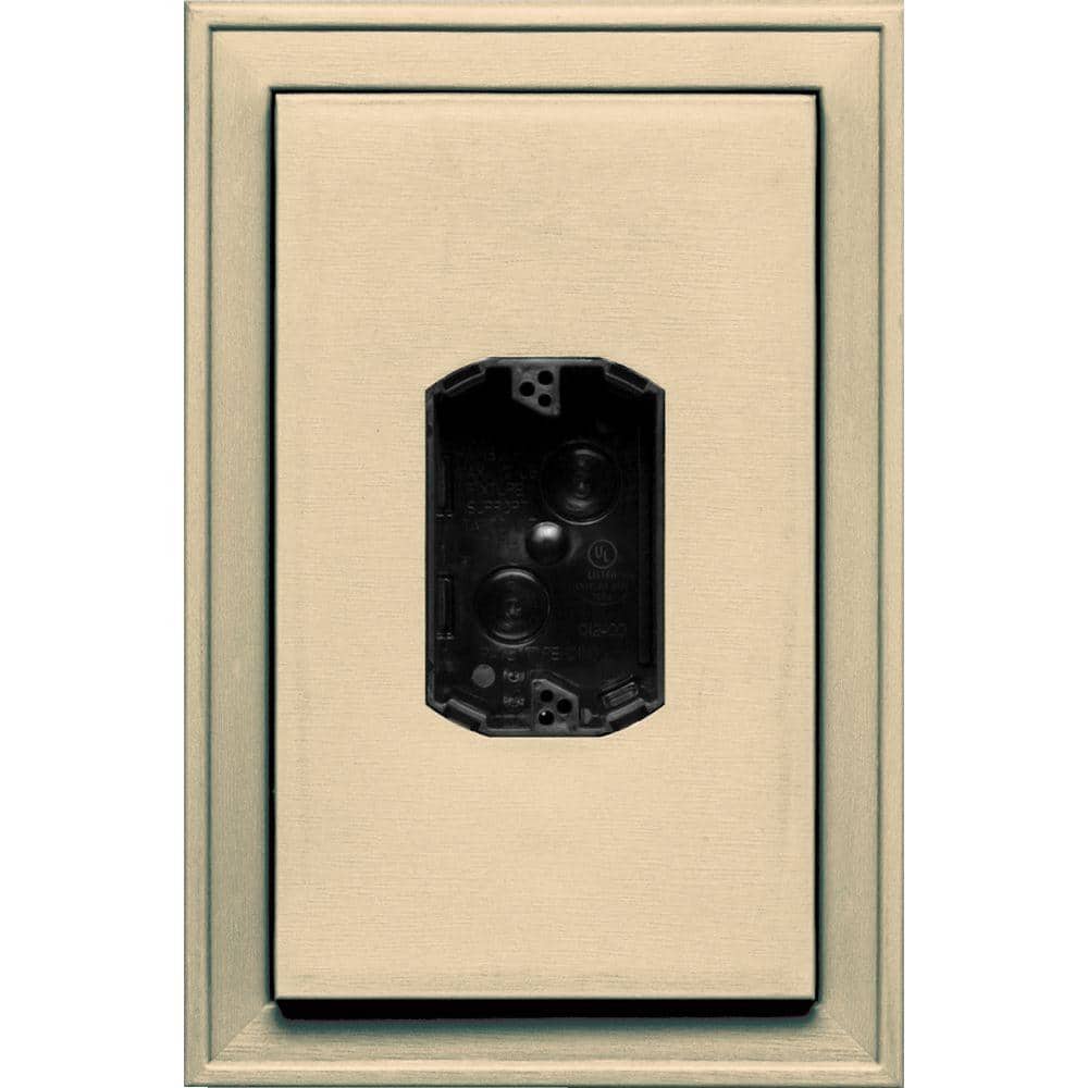 Builders Edge 8.125 in. x 12 in. #012 Dark Almond Jumbo Electrical ...