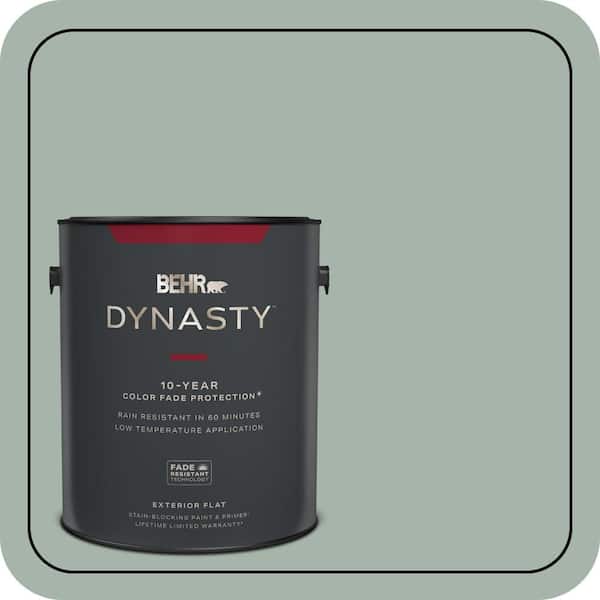 BEHR DYNASTY 1 gal. #PMD-100 Aquatone Flat Exterior Stain-Blocking ...