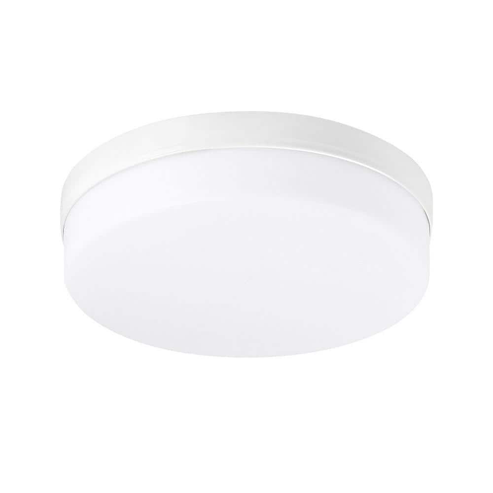 CIPACHO 36-Watt Integrated LED White Plastic Round Disc Plate Lamp ...