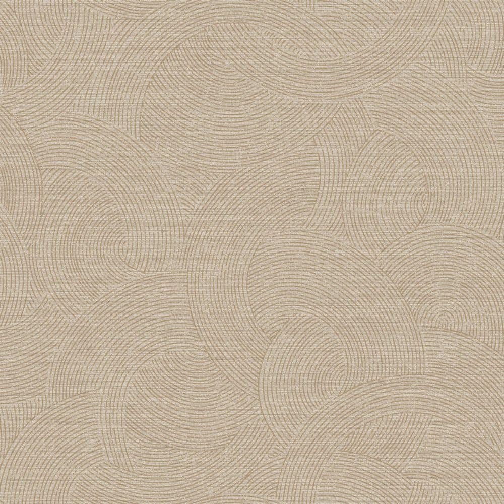 Chesapeake Harrison Beige Swirling Geometric Wallpaper Sample 4191 ...