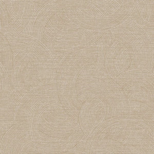 Chesapeake Harrison Beige Swirling Geometric Wallpaper Sample 4191 ...