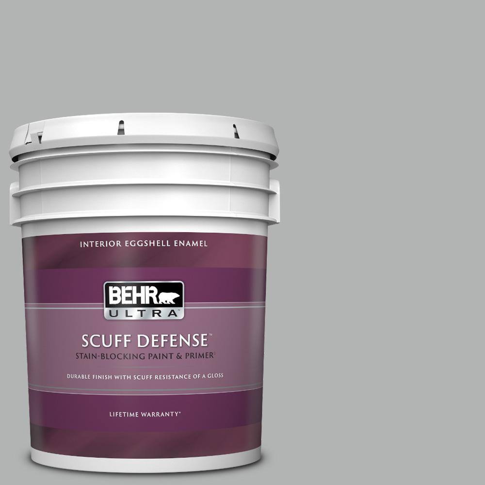 BEHR ULTRA 5 gal. #PPU26-08 Silverstone Extra Durable Eggshell Enamel ...