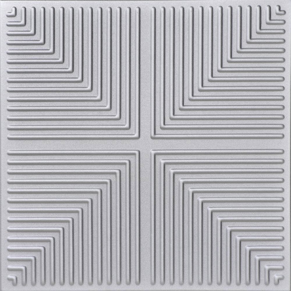 A La Maison Ceilings Pyramid Illusion 1.6 ft. x 1.6 ft. Glue Up Foam ...