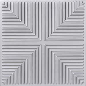 A La Maison Ceilings Pyramid Illusion 1.6 ft. x 1.6 ft. Glue Up Foam ...