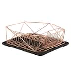 Kitchen Details Geode Copper Dish Rack 23378-COPPER - The Home Depot