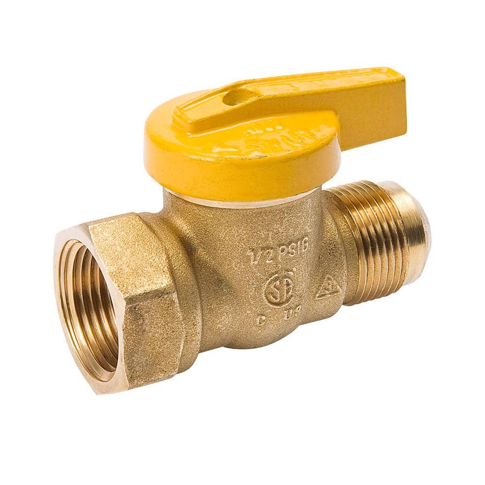 ProLine Series 1/2 in. Brass FL x FPT 2-Piece Gas Valve 114-623HN - The ...