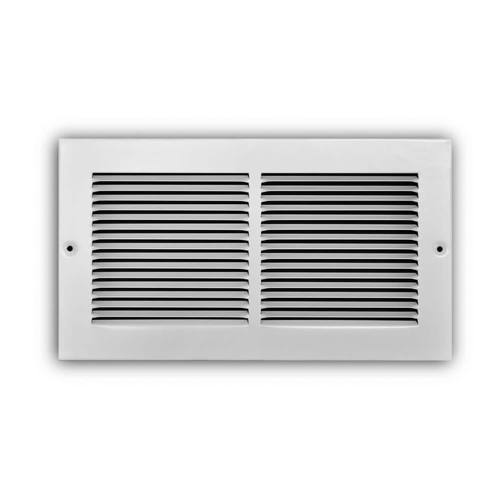 Everbilt 12 in. x 6 in. 1-Way Steel Baseboard Return Air Grille in ...