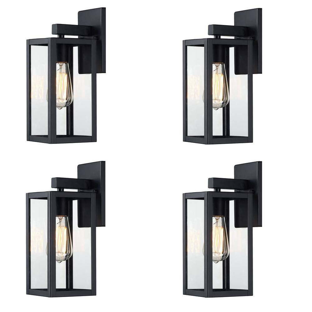 Reviews For Hukoro Martin 13 5 In 1 Light Matte Black Outdoor Wall
