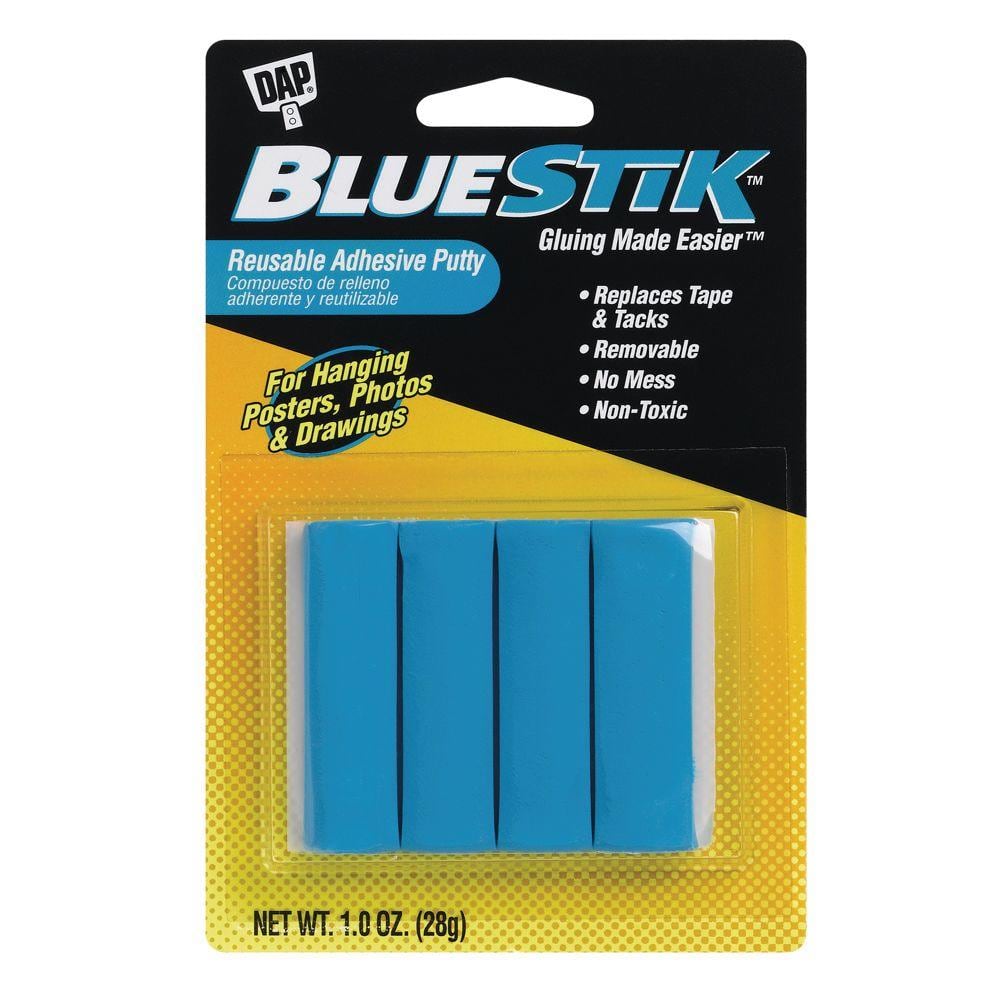 DAP BLUESTIK 1 oz. Blue Reusable Adhesive Putty 01201 - The Home Depot