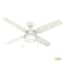 Hunter Channelside 52 in. LED Indoor/Outdoor Matte Nickel Ceiling Fan ...