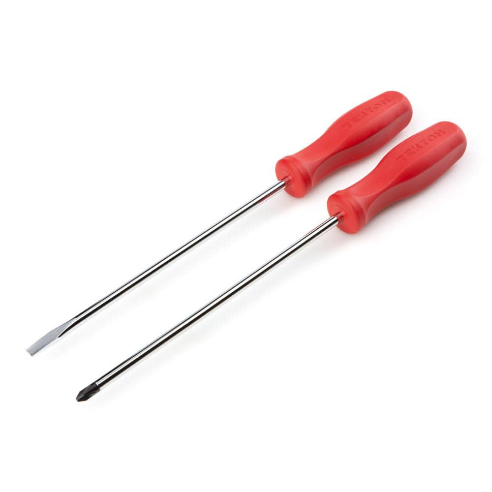 TEKTON #2,1/4 in. Long Phillips/Slotted Hard-Handle Screwdriver Set ...