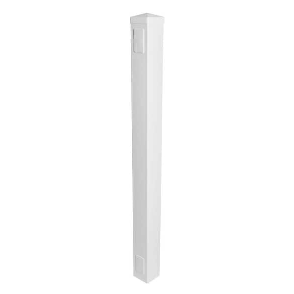 Weatherables 4 in. x 4 in. x 7 ft. Vinyl Phoenix Fence Post-LWPT-THDPO1 ...