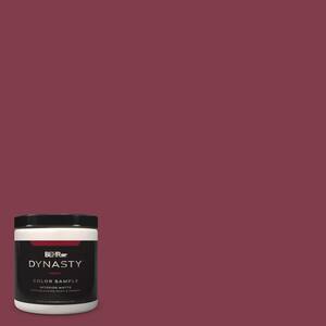 BEHR PREMIUM PLUS 1 gal. #120D-7 Ruby Red Flat Exterior Paint & Primer ...