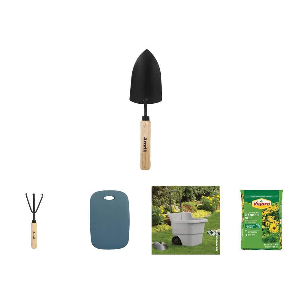 1 cu. ft. Garden Soil, Trowel, Kneeling Pad, 2 cu. ft. Garden Cart and ...