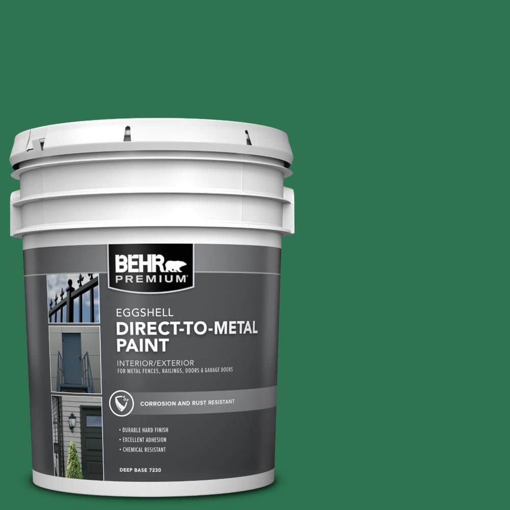 BEHR PREMIUM 5 gal. #P420-7 Crown Jewel Eggshell Direct to Metal ...