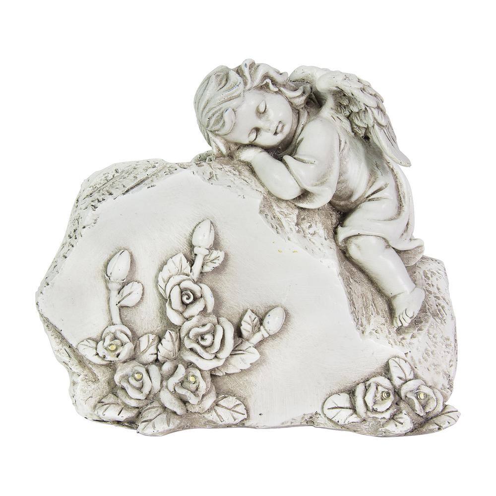 Exhart Solar Memorial Angel Love Rock Garden Statue 19211-RS - The Home ...