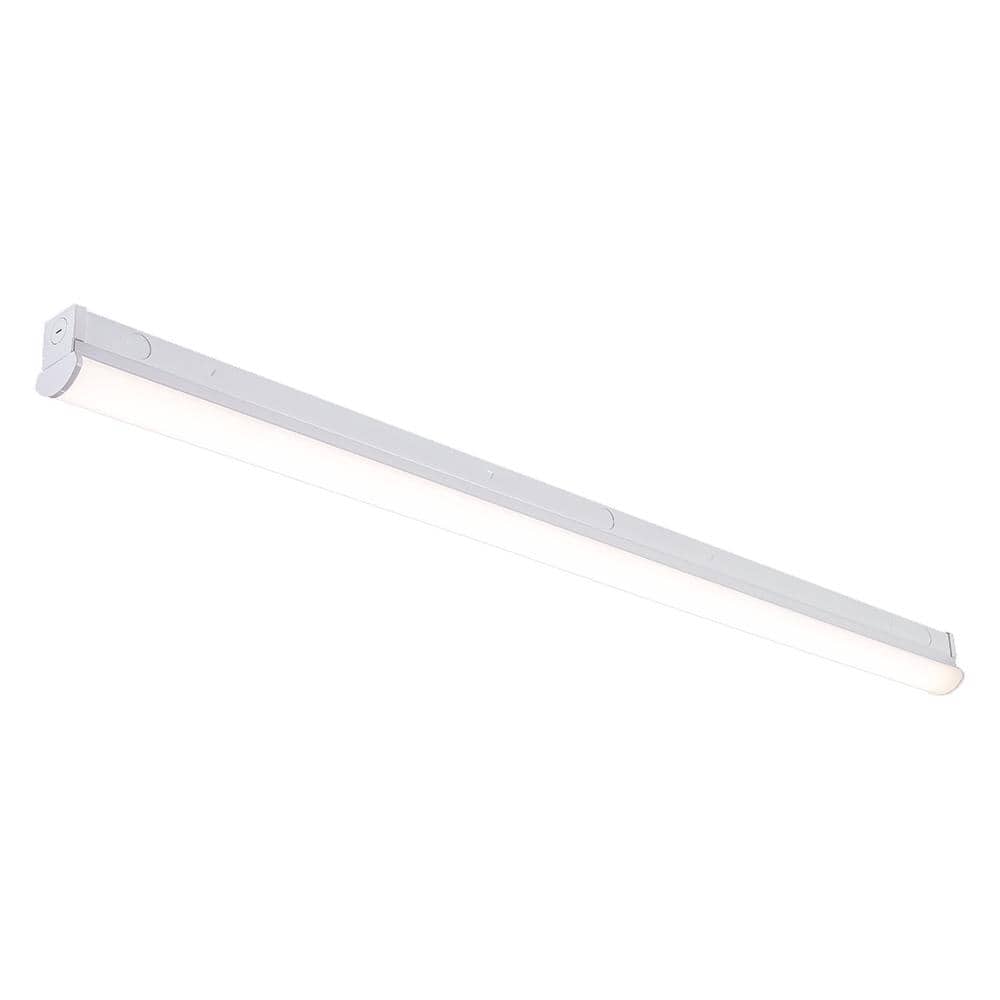Commercial Electric 4 ft. 64-Watt Equivalent Integrated LED White Strip ...
