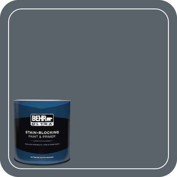 BEHR ULTRA 1 qt. #N490-6 Calligraphy Satin Enamel Exterior Paint ...