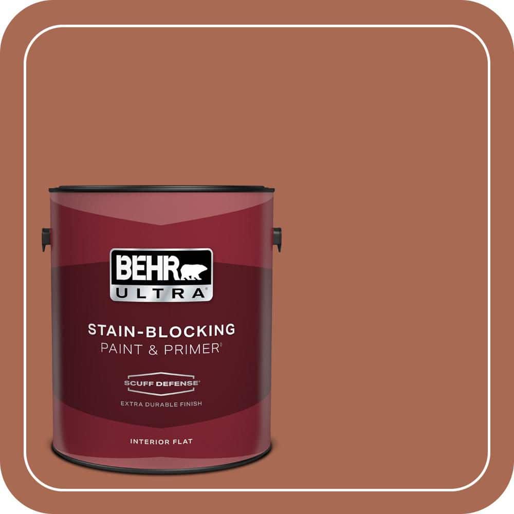 BEHR ULTRA 1 gal. #220D-7 Mojave Sunset Extra Durable Flat Interior ...