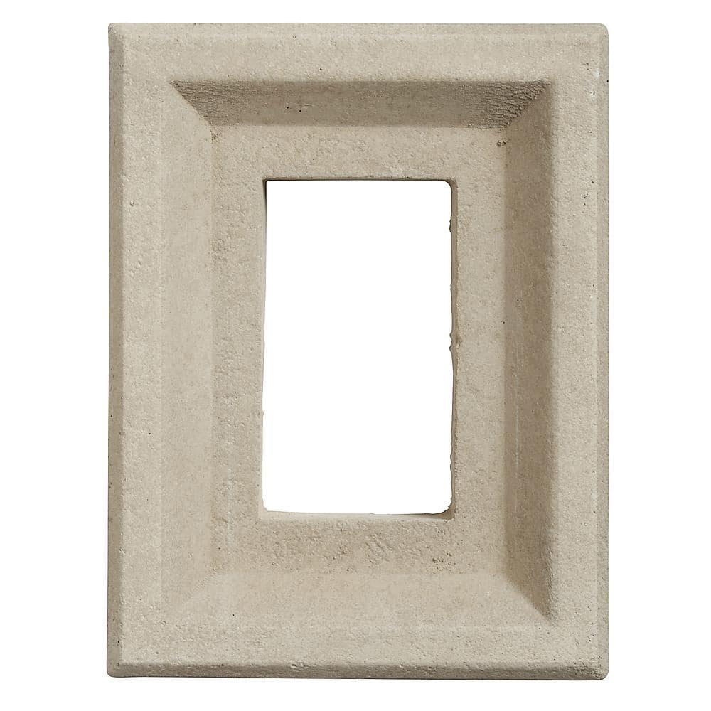 Verseta Stone Taupe 8 in. x 6 in. Versetta Stone Receptacle Box 8589707 ...