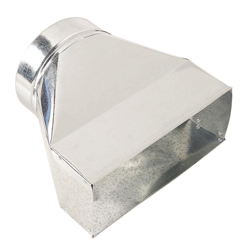 Master Flow 8 in. x 8 in. to 6 in. Universal Register Box RB8X8X6 - The ...