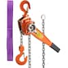 VEVOR 0.75-Ton Lever Chain Hoist 1650 lbs. CAP Ratchet Puller Hoist 10 ...