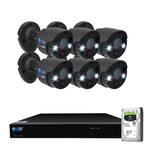 GW Security 8-Channel 5MP 1TB NVR Security Camera System with 4 Wired ...