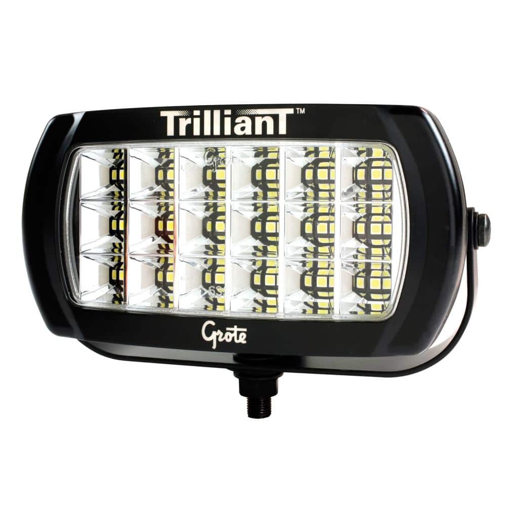 Grote Trilliant LED Work Light with Reflector, Flood, Hardwired-12-24V ...