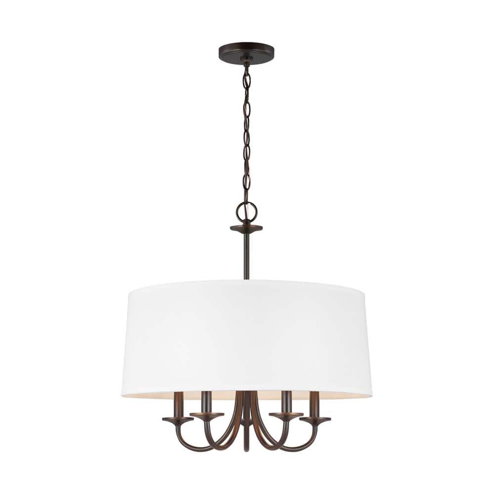 Generation Lighting Seville 5-Light Burnt Sienna Transitional Modern ...