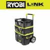 RYOBI LINK Rolling Tool Box with LINK Medium Tool Box and LINK Tool ...